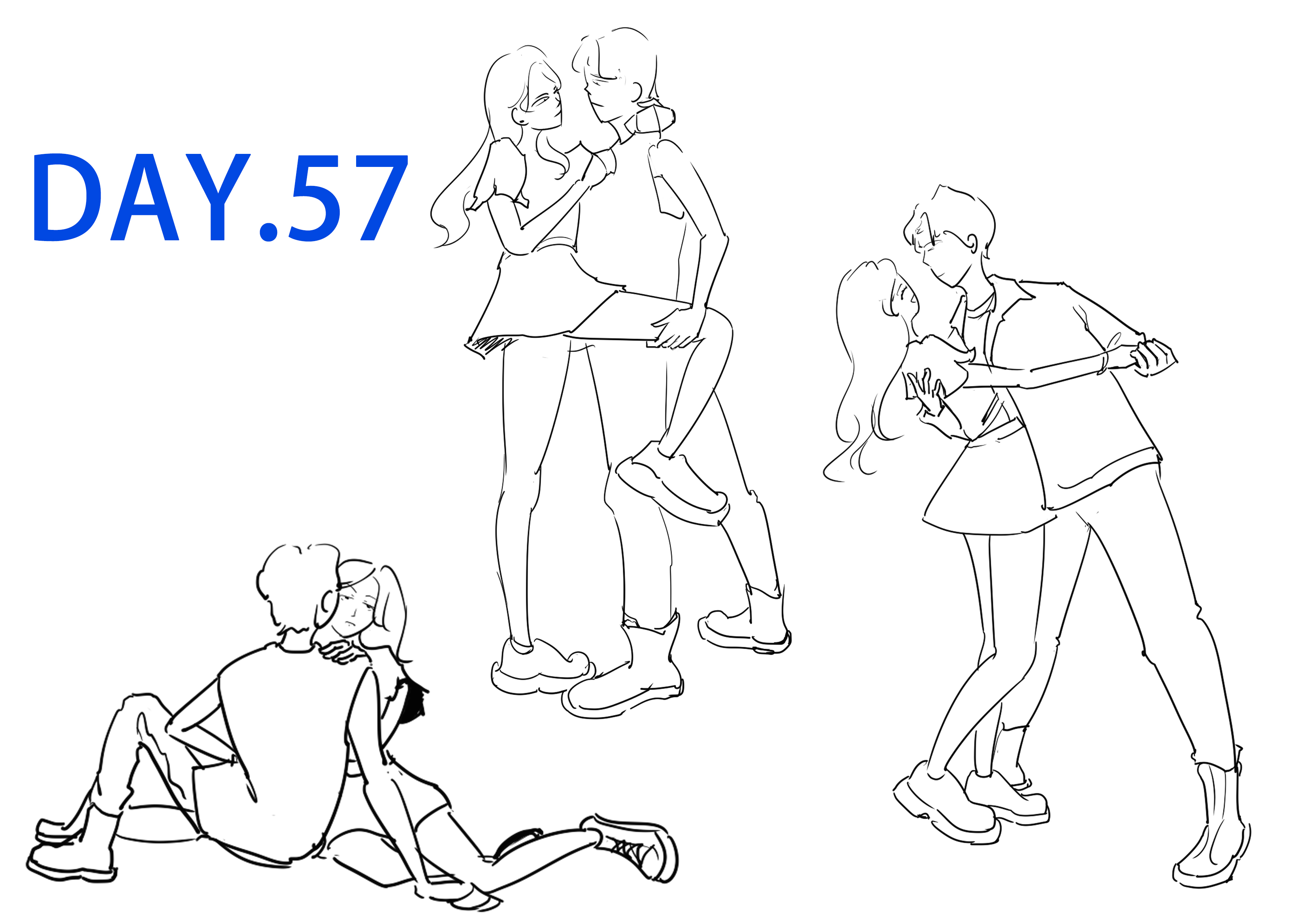 #速写60天挑战赛# @速写班长 day57_努力的Toffee-站酷ZCOOL