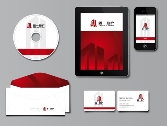 鑫一地产VI案例(原创)_geyan-站酷ZCOOL