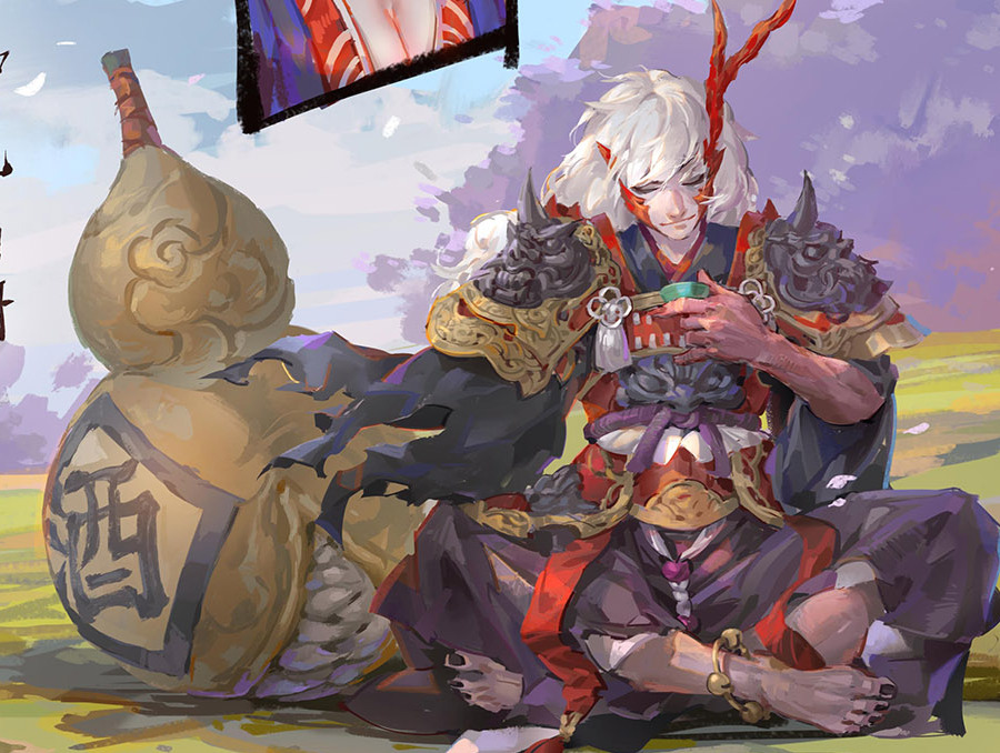 《阴阳师》同人——对酒当歌_gasone-站酷ZCOOL