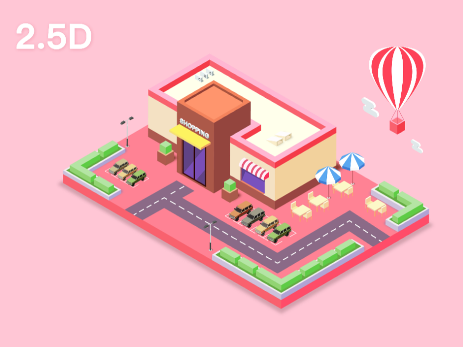 2.5D场景_大道8-站酷ZCOOL