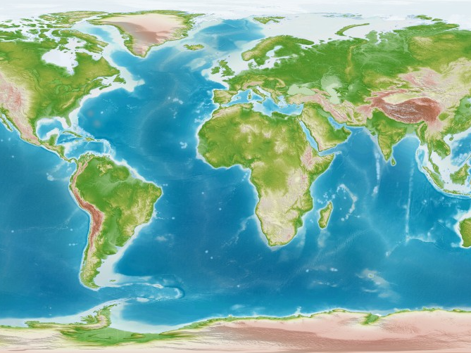 世界地形_李家的那个超-站酷ZCOOL