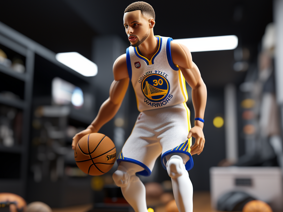 NBA球星，斯蒂芬库里盲盒_AI设计爱好者也-站酷ZCOOL
