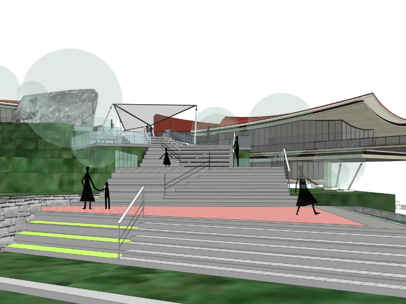 山地游客服务中心SU模型下载_素模网-站酷ZCOOL