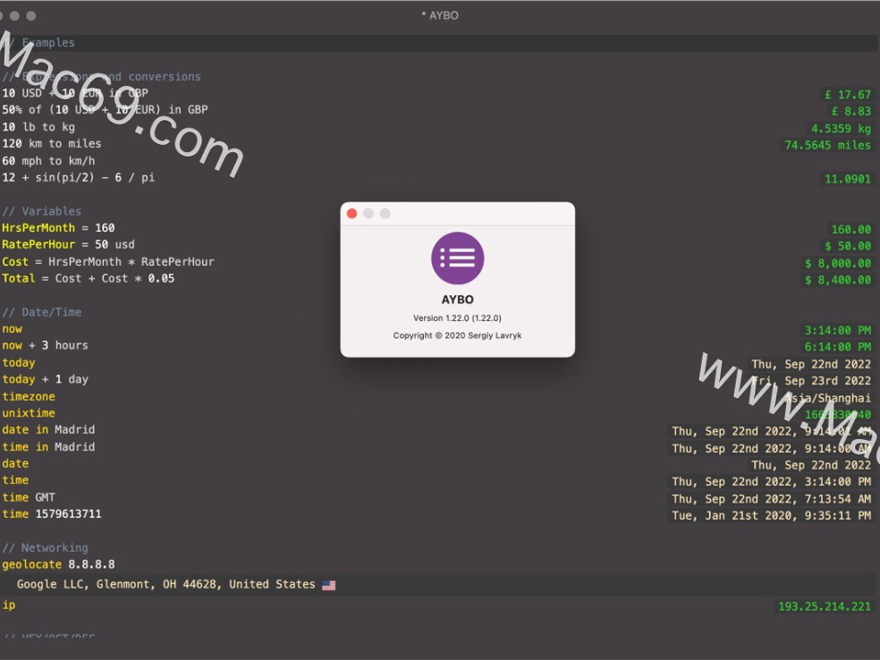 自定义命令行计算工具：aybo For Mac 角落里的艺术家h 站酷zcool
