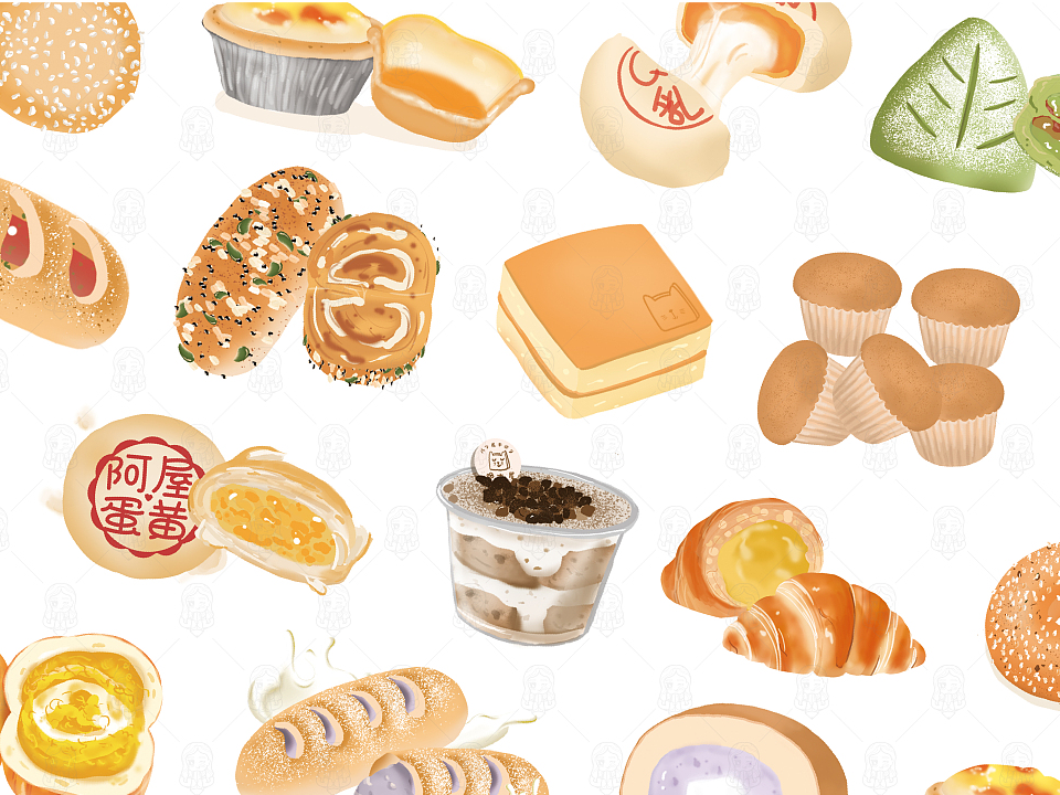 哆士屋国民面包餐饮VI设计，品牌设计_小萌艺设计-站酷ZCOOL