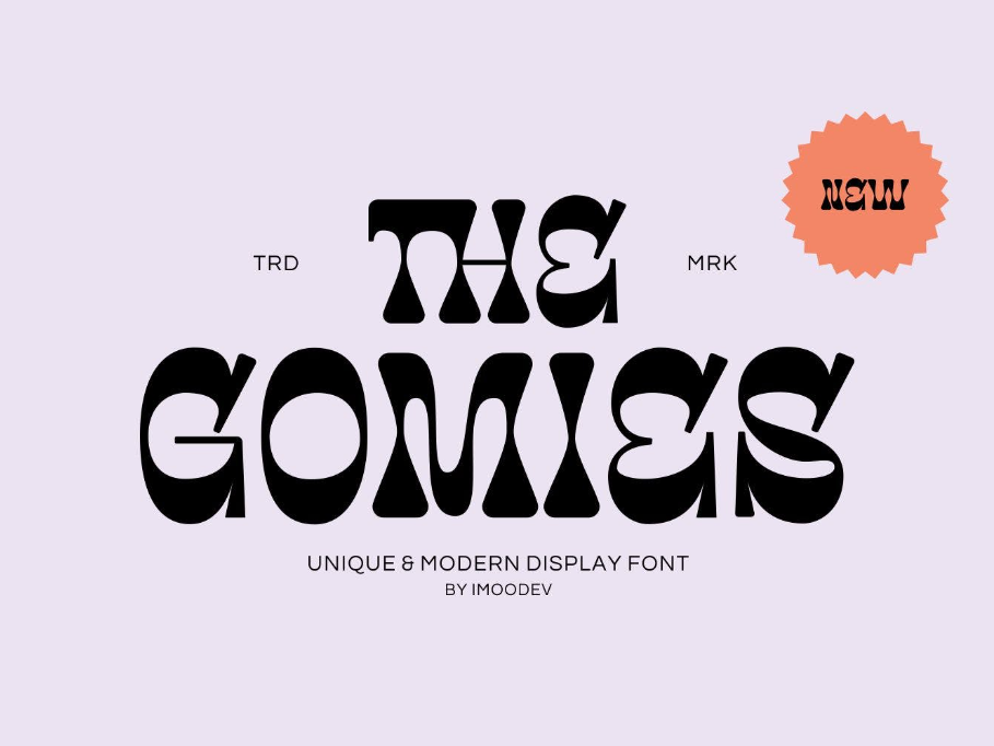 The Gomies - Thick Modern Font_最西文集-站酷ZCOOL