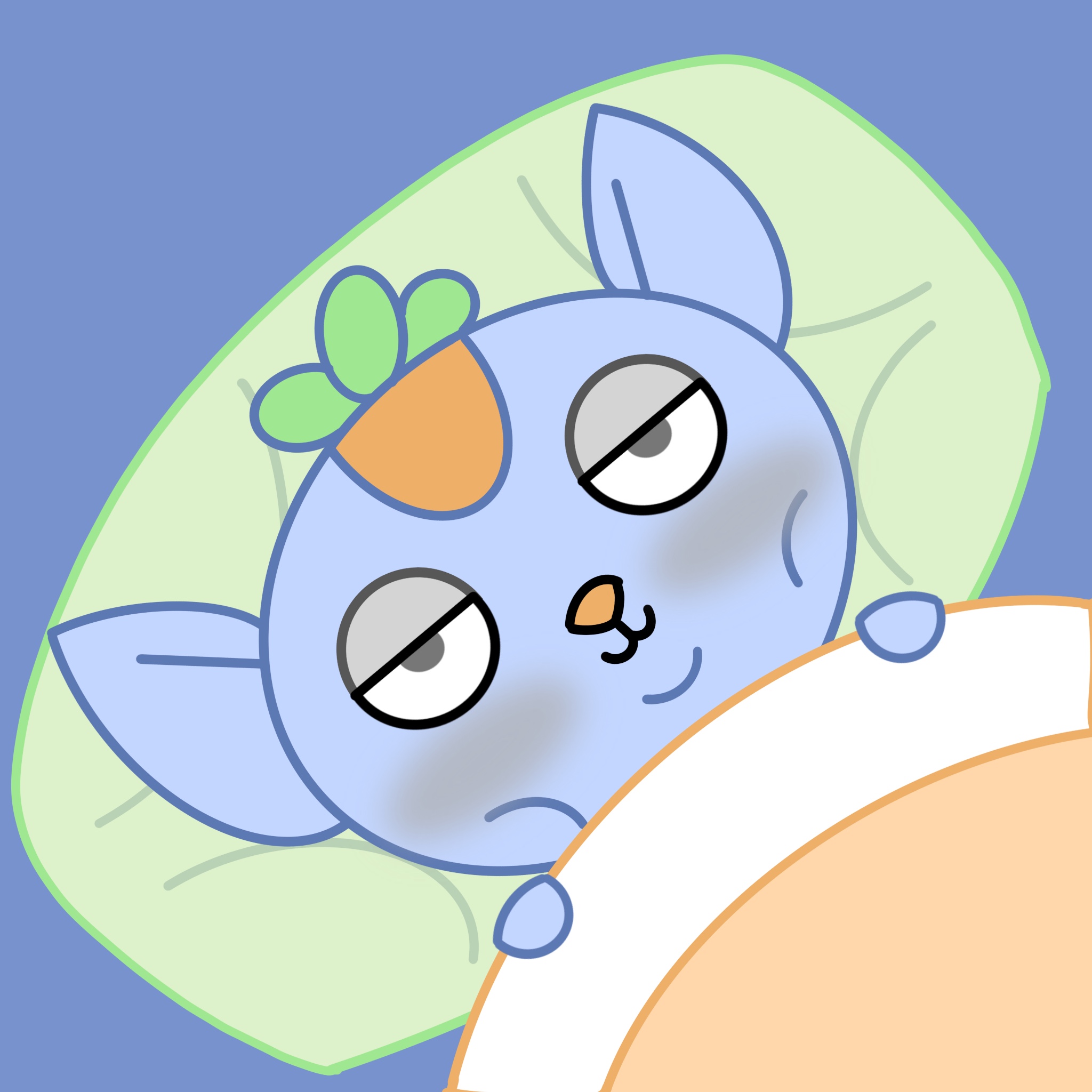 周一快乐(ﾉ_ _)ﾉ晚安！_猫与猫尾Vv-站酷ZCOOL