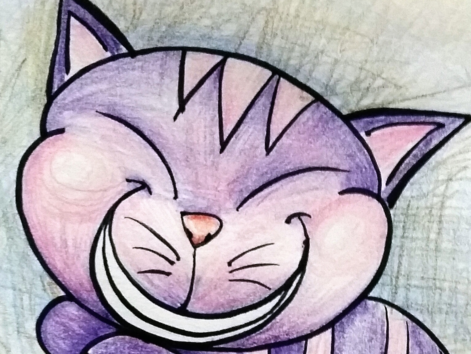 The Cheshire Cat Sketch_MellorySze-站酷ZCOOL