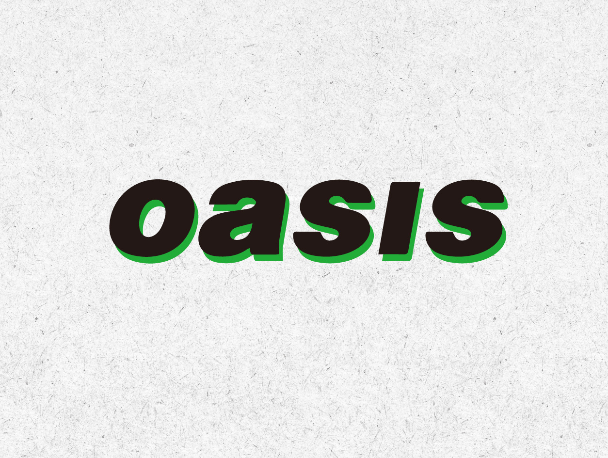 【字体练习】大家听oasis吗？ _xiaowanshi-站酷ZCOOL