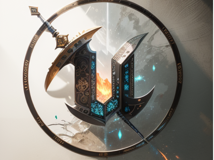 SD制作的UE引擎logo海报_peterjuee-站酷ZCOOL