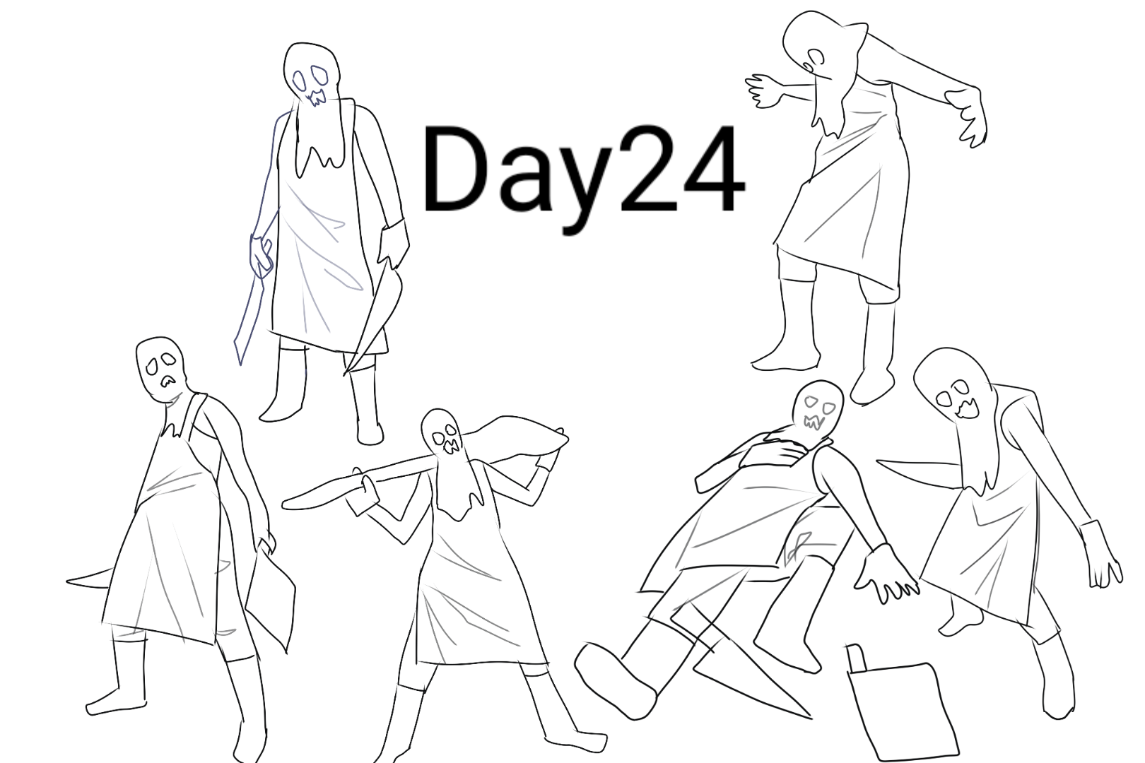 【速写60天挑战赛】Day24_黑雾气-站酷ZCOOL