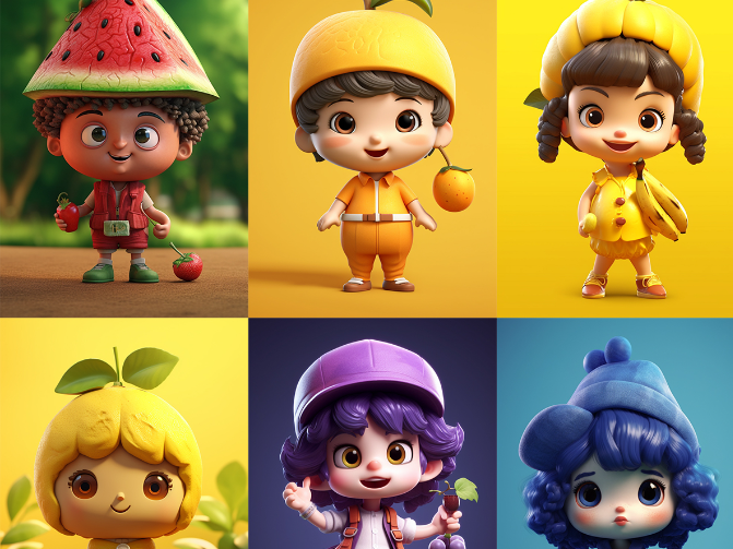 Q版水果人物IP系列 AI_TT顕-站酷ZCOOL