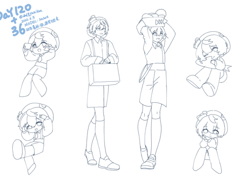 #速写60天挑战赛#day36@速写班长_树言yukikun-站酷ZCOOL