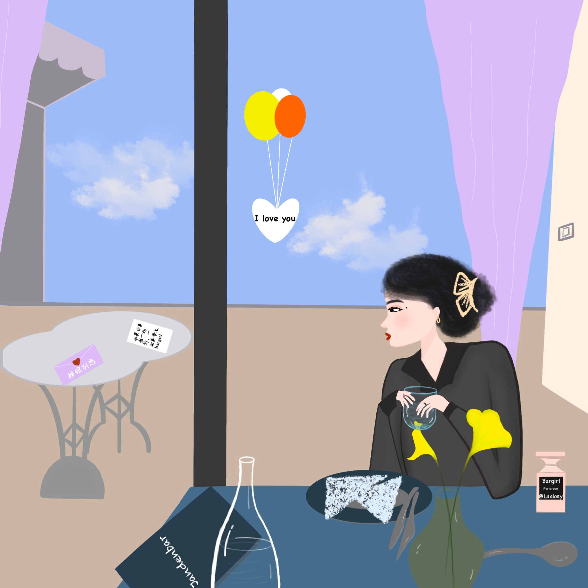 商业插画七夕送礼_Cora慕野生插画师-站酷ZCOOL