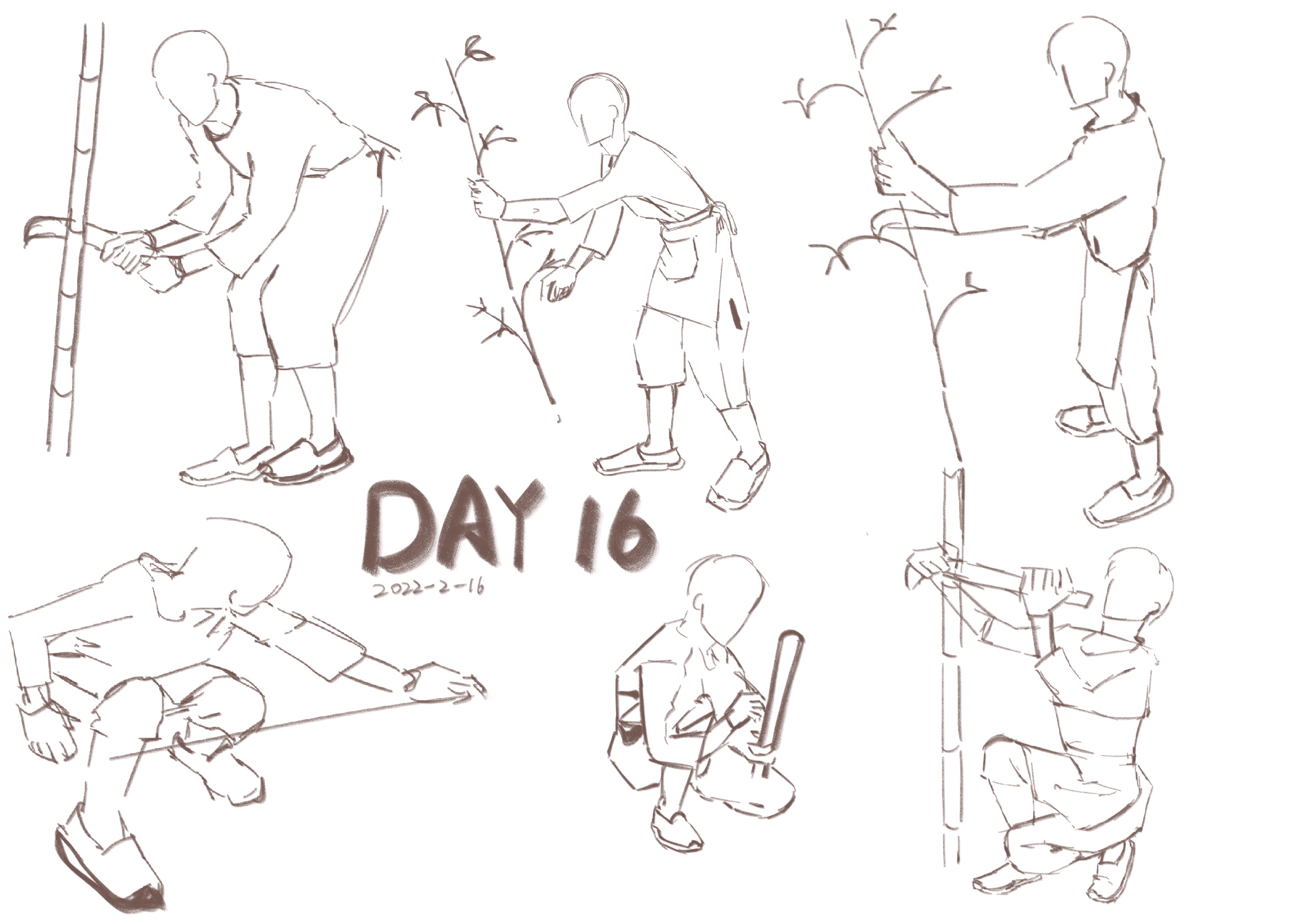 #速写60天挑战赛# day16@速写班长 _海榆-站酷ZCOOL