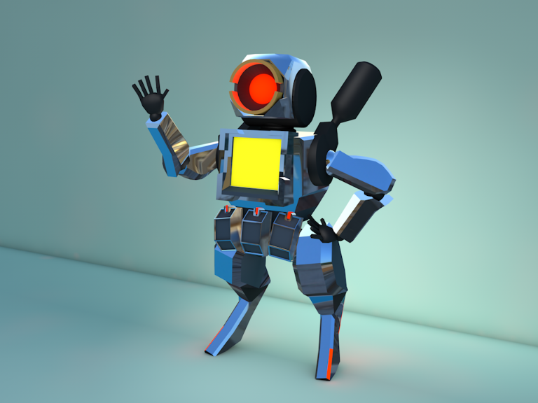 c4d建模 mini探路者机器人apex传奇 _最强猛虎传说丁真-站酷ZCOOL