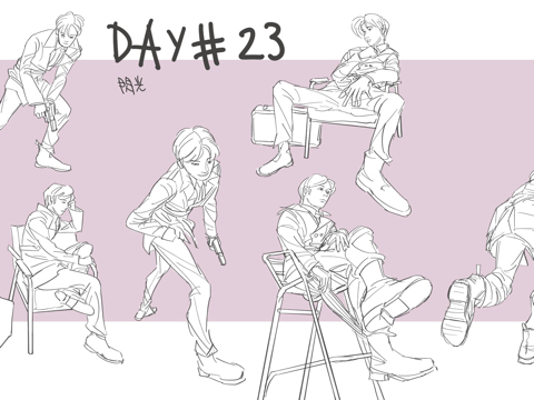 #速写60天挑战赛# day23@速写班长 _閃光事件-站酷ZCOOL