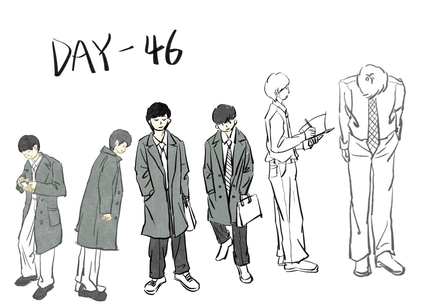 速写60天挑战赛 DAY46 @速写班长_印第安小揪揪-站酷ZCOOL