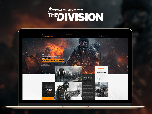 Web Design of The Division_动不动就饿-站酷ZCOOL