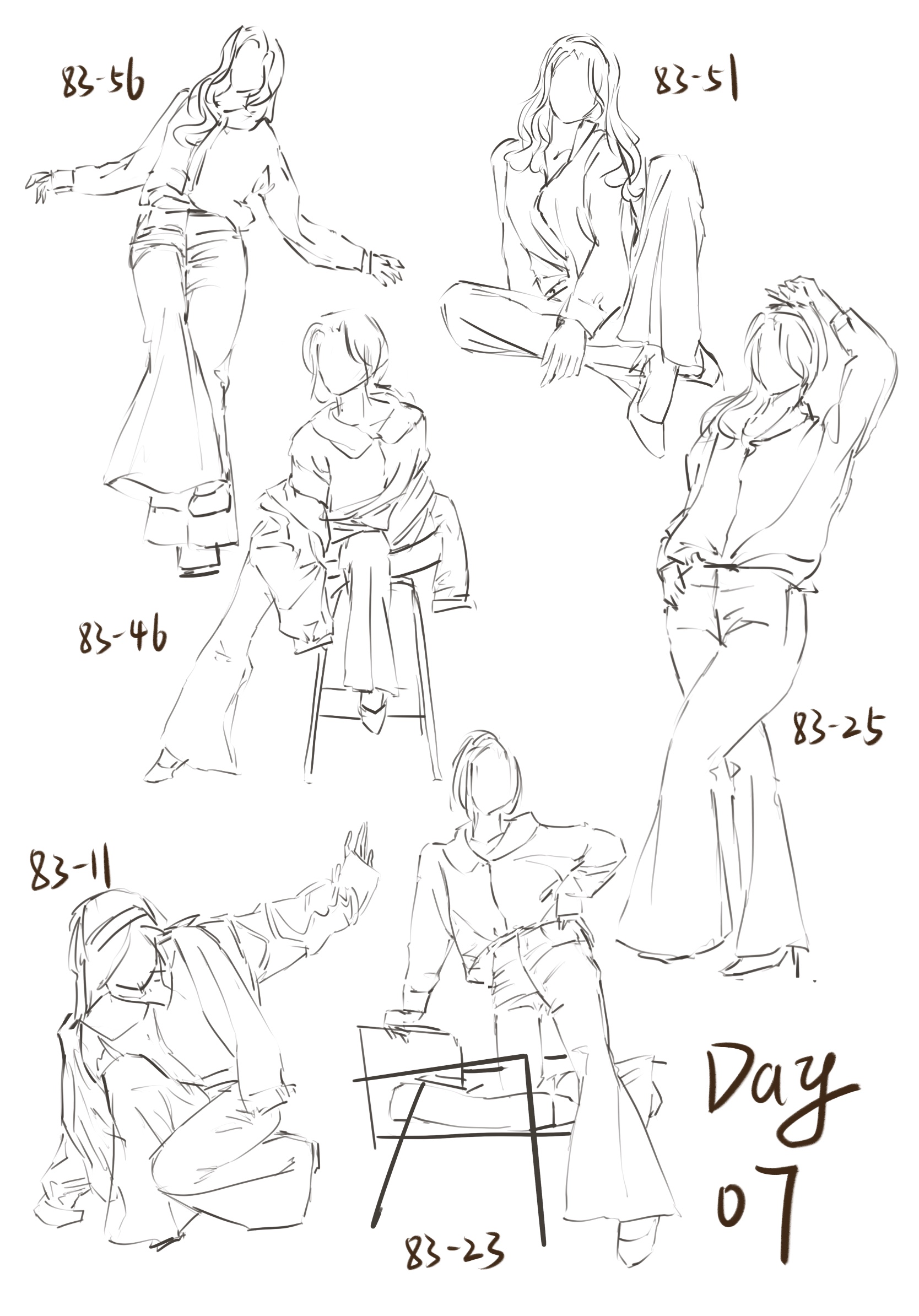 #速写60天挑战赛# day07@速写班长_Karolla-站酷ZCOOL