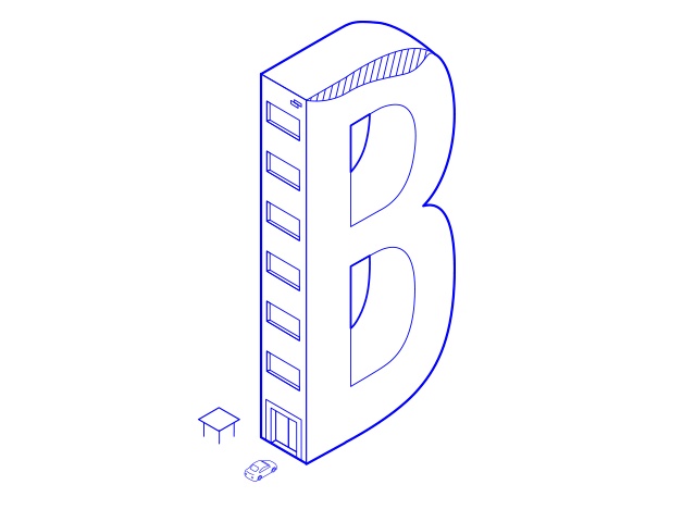 Isometric字母图形练习_巴音M-站酷ZCOOL