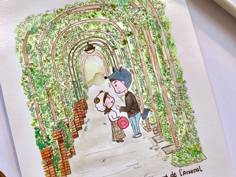 《和喜欢的人去巴黎》系列之二_是羊鼓鼓啊-站酷ZCOOL