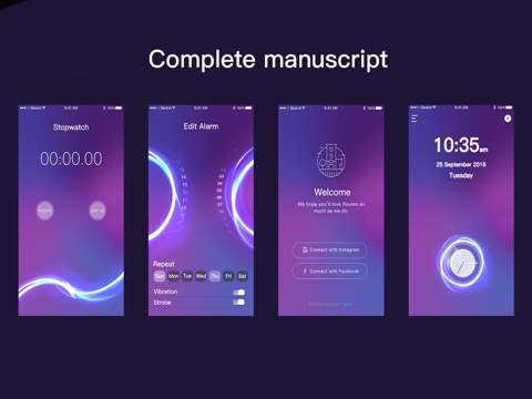 UI界面—时间界面设计作业（大学的最后一门课）_Mrwiipan-站酷ZCOOL
