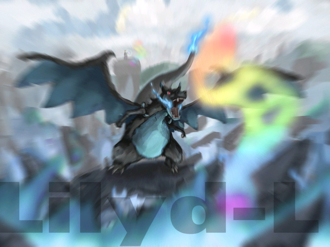 mega喷火龙X vs mega妙蛙花_LilydL-站酷ZCOOL