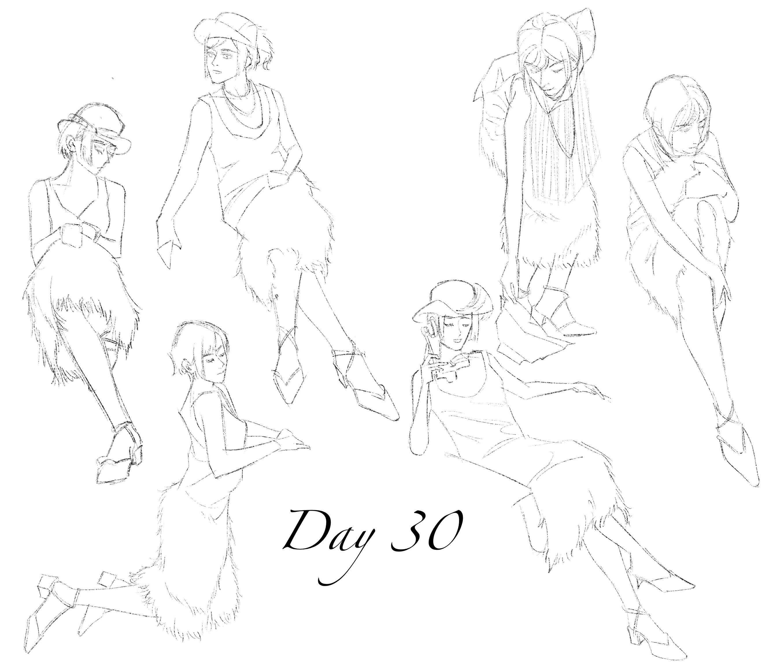 #速写60天挑战赛# day30@速写班长 _冬至常青-站酷ZCOOL