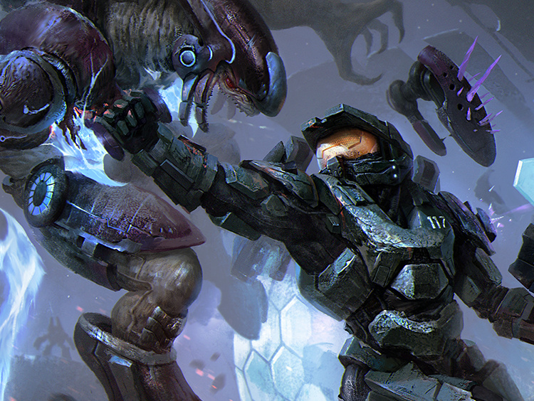 HALO-士官长_无形师CG原画-站酷ZCOOL