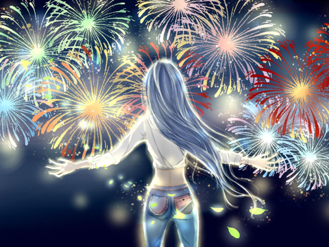 烟火_Lin蓝泽-站酷ZCOOL