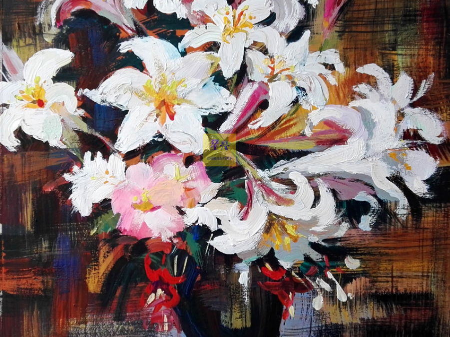 百合花色彩_星亮绘画art-站酷ZCOOL