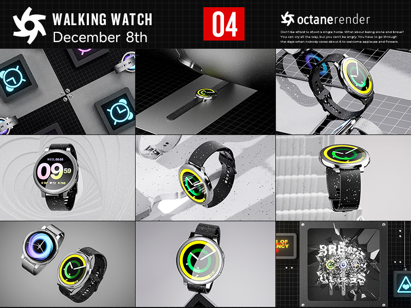 NO.4行走的手表【A walking watch】_AU视觉-站酷ZCOOL