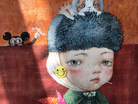 梵高女孩_林子拉拉-站酷ZCOOL