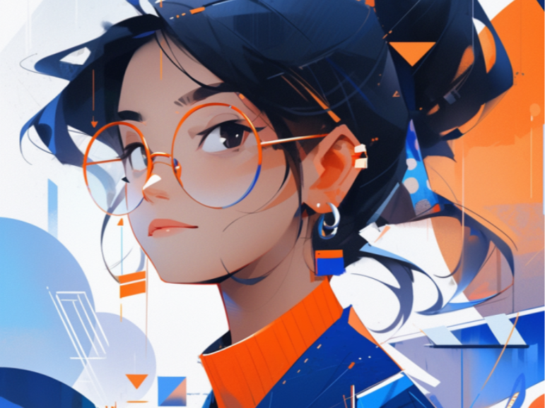 032期｜Midjourney Niji 咒语绘图｜少女头像_AIGC小妖-站酷ZCOOL