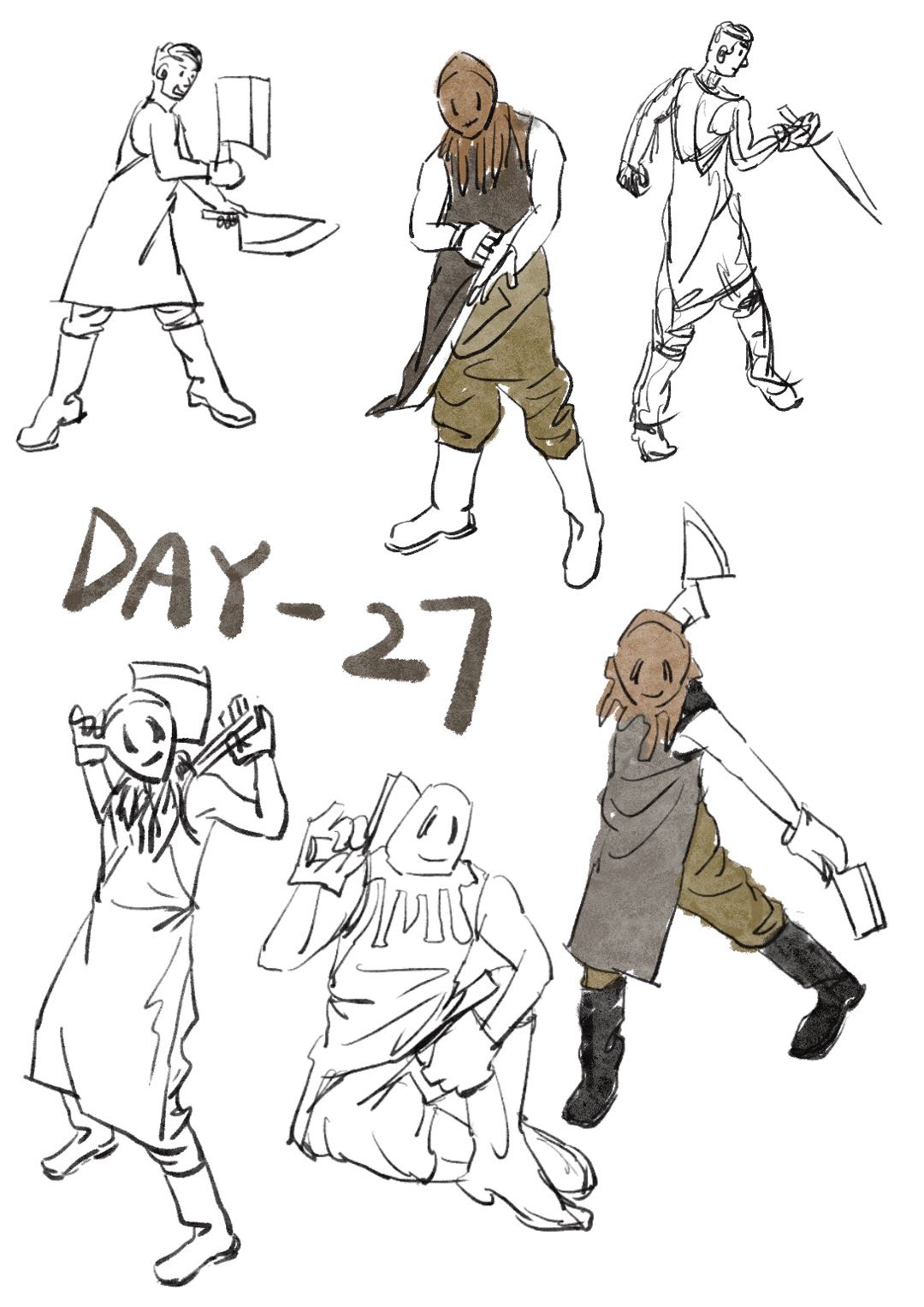 速写60天挑战赛 DAY27 @速写班长_印第安小揪揪-站酷ZCOOL