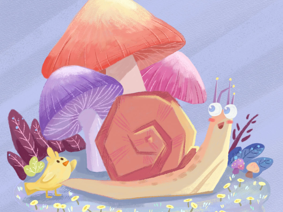 第五周 蘑菇和蜗牛_寻_xun-站酷ZCOOL