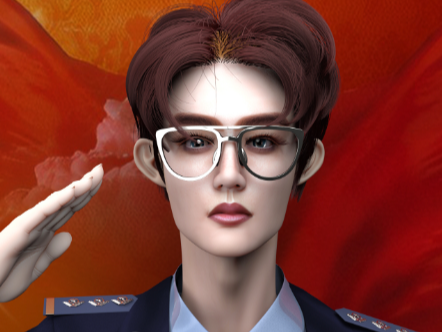 【3D】敬礼_kittytang2019-站酷ZCOOL