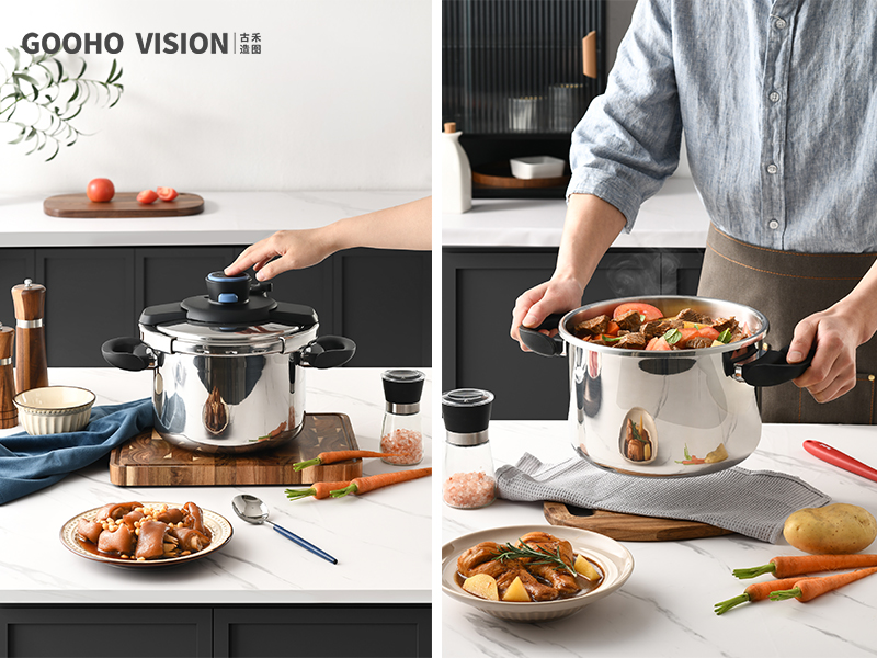 特福TEFAL不锈钢高压锅丨古禾造图 GOOHO VISION_古禾造图-站酷ZCOOL