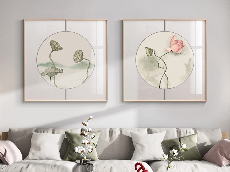 装饰画详情-彩荷_蒙娜丽莎1123-站酷ZCOOL