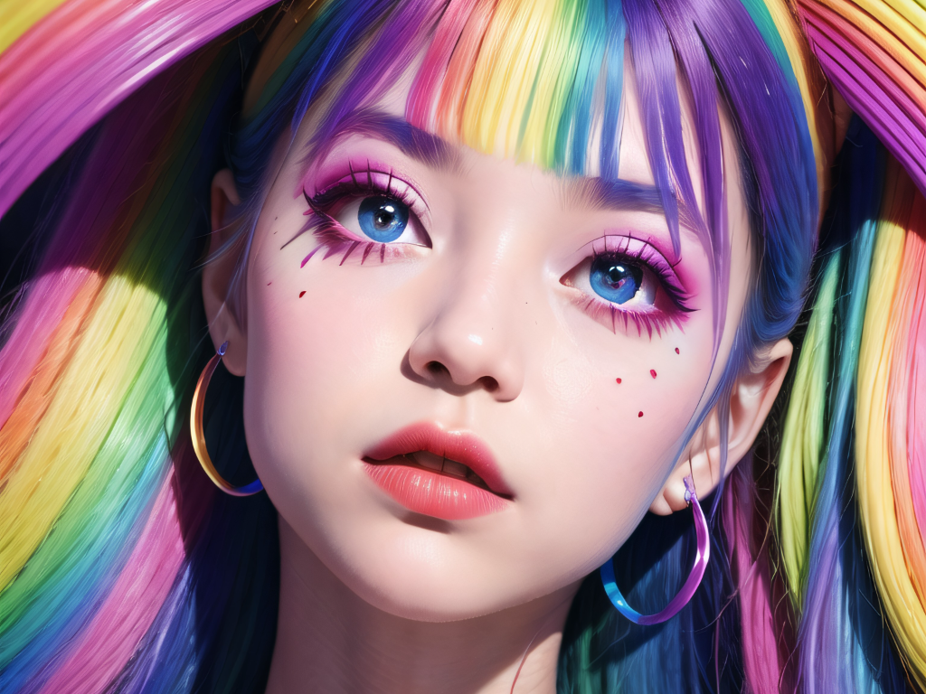 彩虹女孩_我叫青紫-站酷ZCOOL