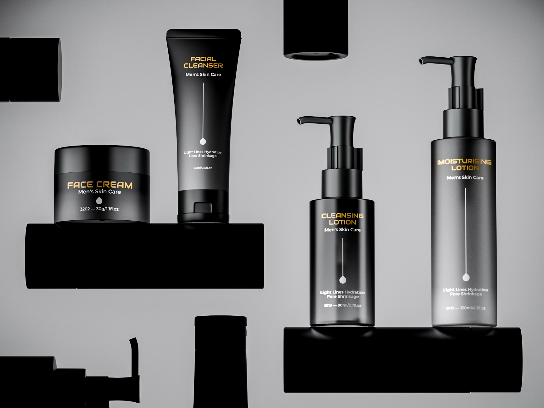 化妆品丨男士护肤系列产品_是陈浆糊丶-站酷ZCOOL