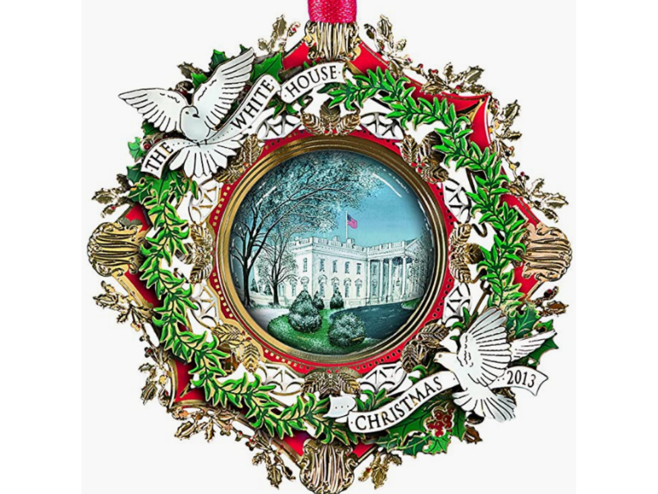 圣诞装饰品 圣诞树和平鸽_Linzhihe-站酷ZCOOL