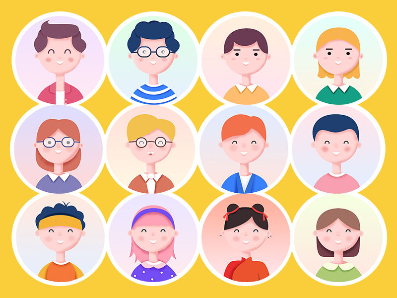 头像合集_小了白了_Too-站酷ZCOOL