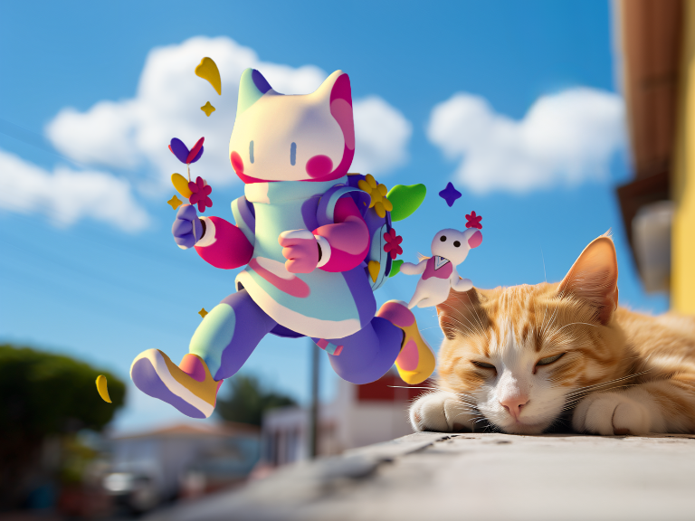 走自己的猫路x2_unrealexc-站酷ZCOOL