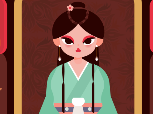 异域风格插画-汉族_四叶草DE-站酷ZCOOL