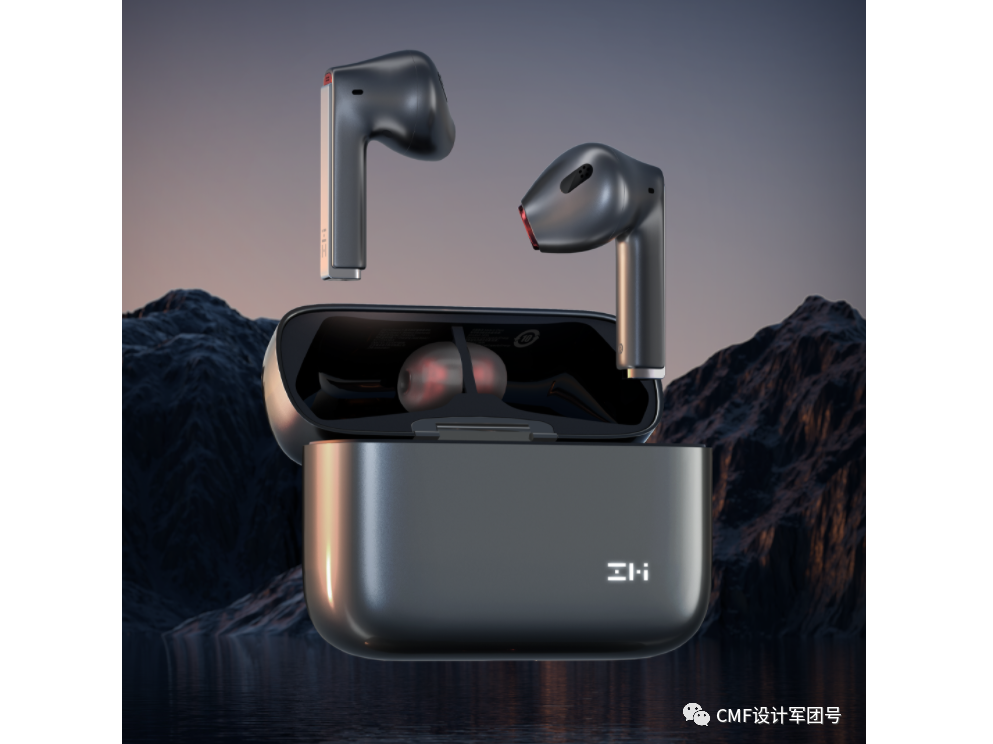 紫米推出新款TWS降噪耳机，钛合金机身+AF镀膜打造_CMF设计军团-站酷ZCOOL