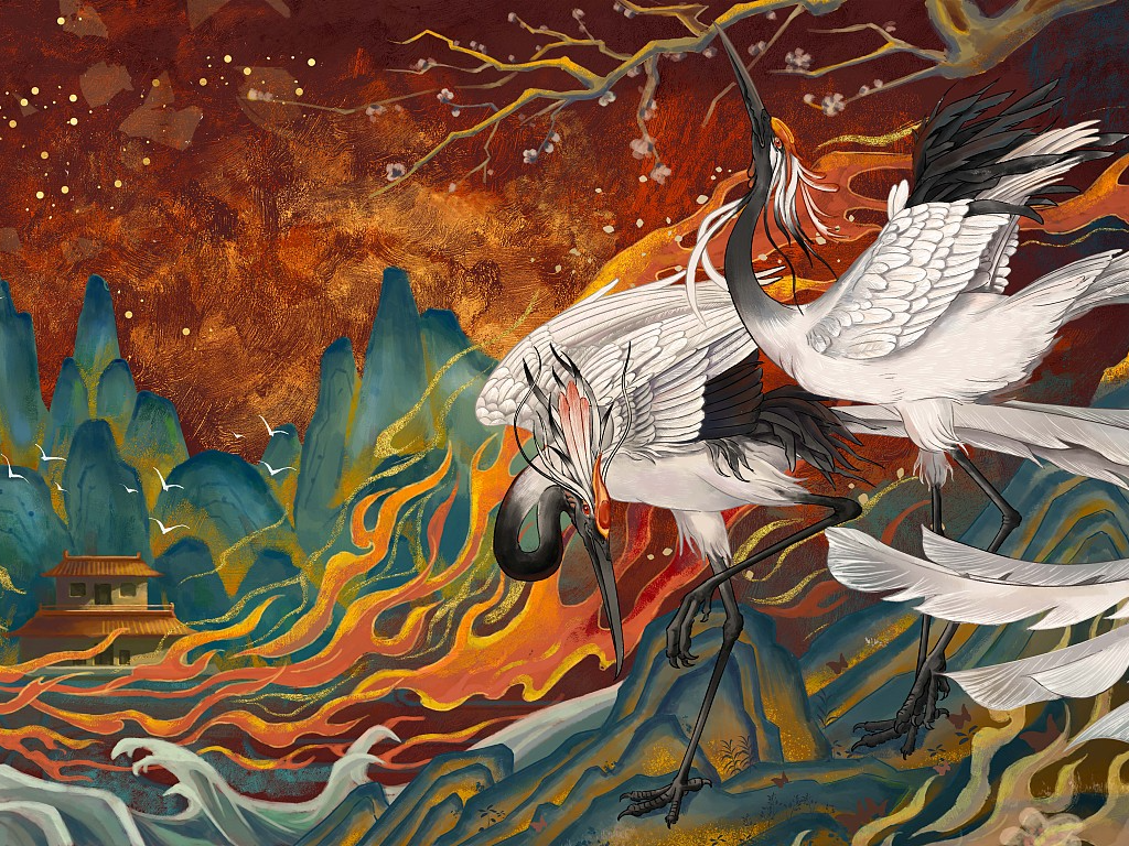 12-1月份插画练习_墨阳Fch-站酷ZCOOL