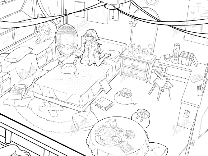 闲适的闺中少女_名动漫CG数娱-站酷ZCOOL