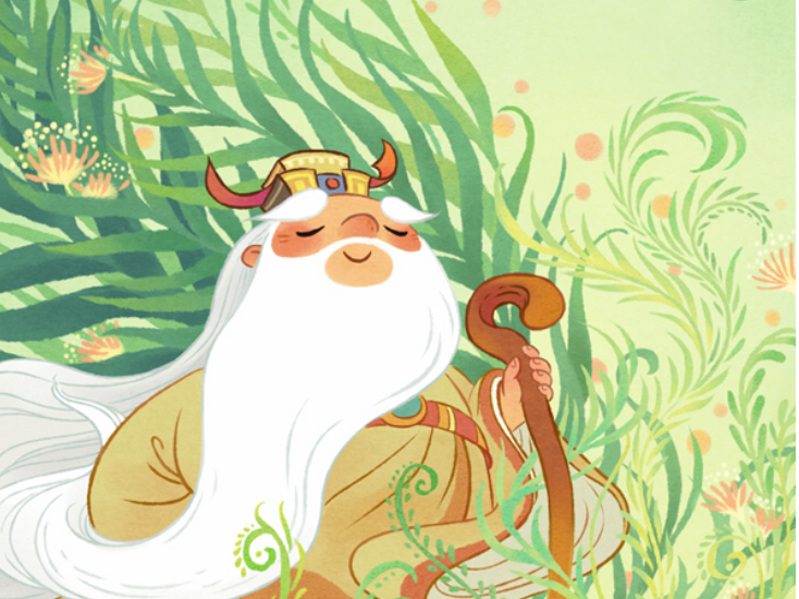 土地爷_桃染Lin-站酷ZCOOL